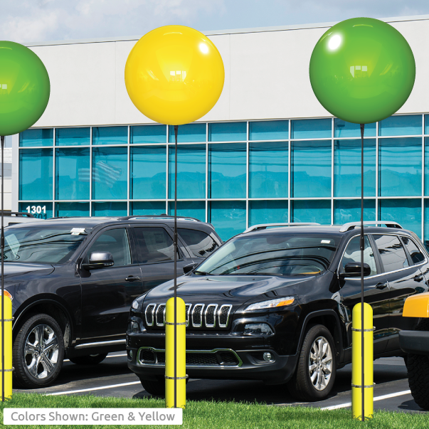 Mega Balloon Pole Clamp Kit - Reusable Balloon, Car Lot Balloon